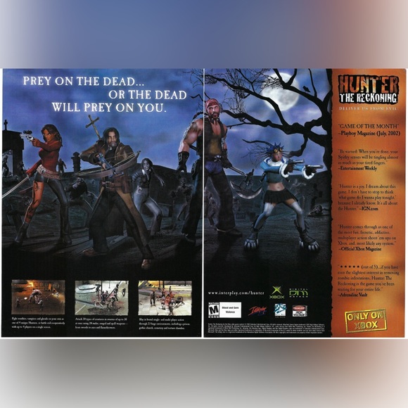 Interplay | Art | 202 Hunter The Reckoning Video Game Deliver From Evil ...
